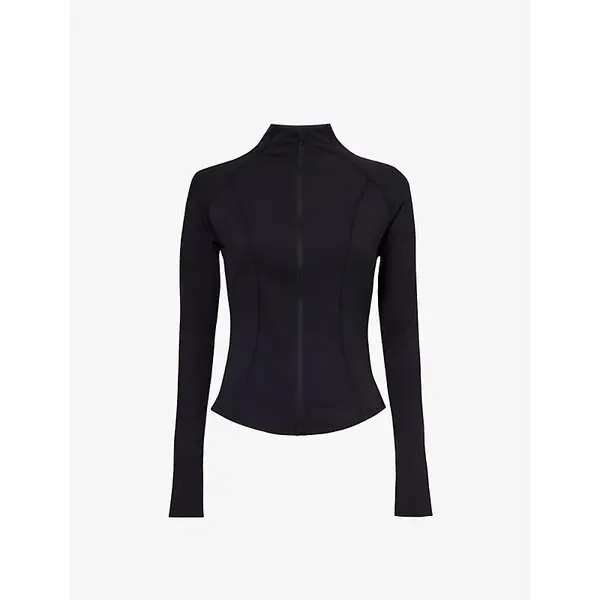 TALA Slim-fit Stretch-woven Jacket - Shadow Black