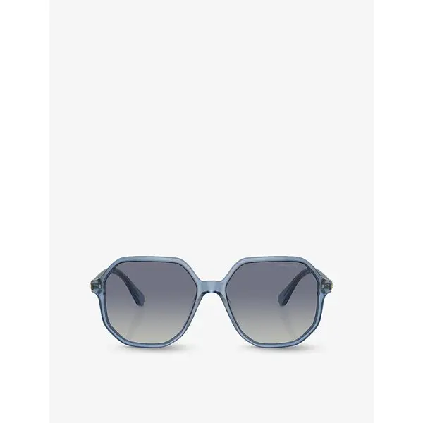 SWAROVSKI Irregular-frame Gem-embellished Sunglasses - Blue