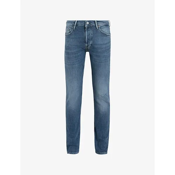 All Saints Rex Straight-Leg Slim-Fit Stretch-Denim Jeans In Dirty
