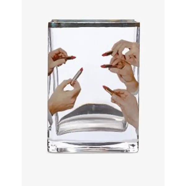 SELETTI Wears Toiletpaper Lipsticks Glass Vase 14cm - One-color