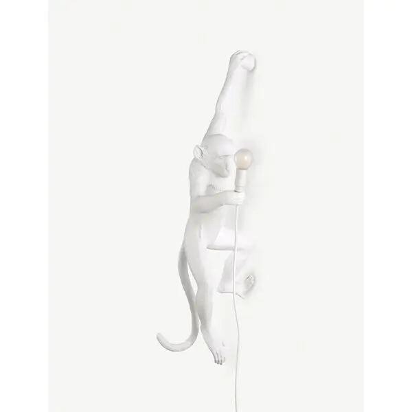 SELETTI Hanging Monkey Resin Lamp 37cm - One-color