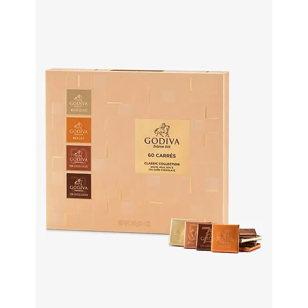 GODIVA Classic Collection 60 Chocolate Carrés 310g