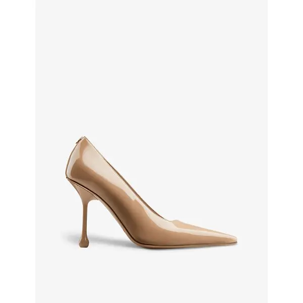 JIMMY CHOO Ixia Leather Heeled Courts
