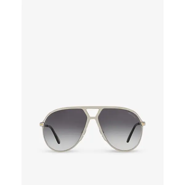 TOM FORD Aviator-frame Metal Sunglasses