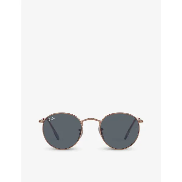 Ray-ban Round Frame Metal Sunglasses - Gold