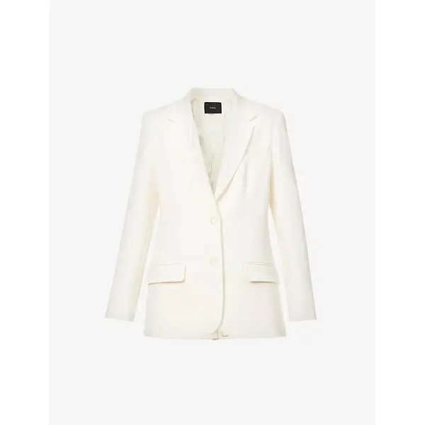 JOSEPH Comfort Cady Jackie Single-breasted Stretch Woven Blazer - Ivory