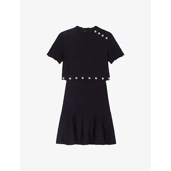 flutter sleeve knit dress Hope & Henry - Baby Organic Flutter Sleeve Sweater Dress main image 1
