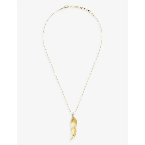 LA MAISON COUTURE X Tomasz Donocik Leaf Pendant Necklace - Gold