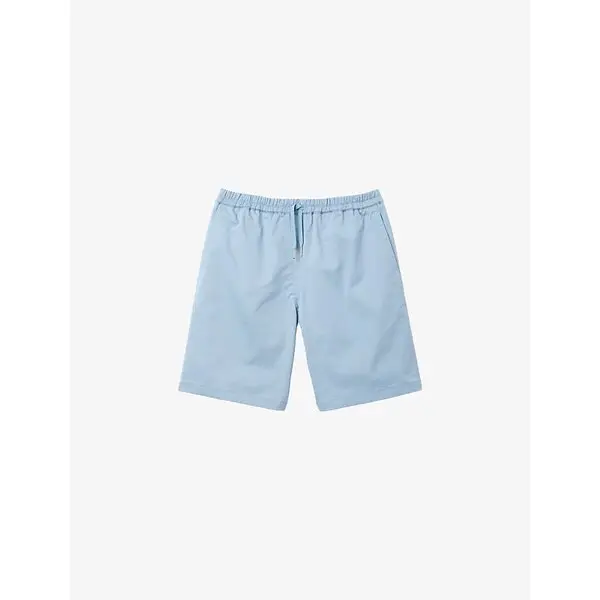 Sandro Stretch Cotton-blend Drawstring Shorts - Bleus