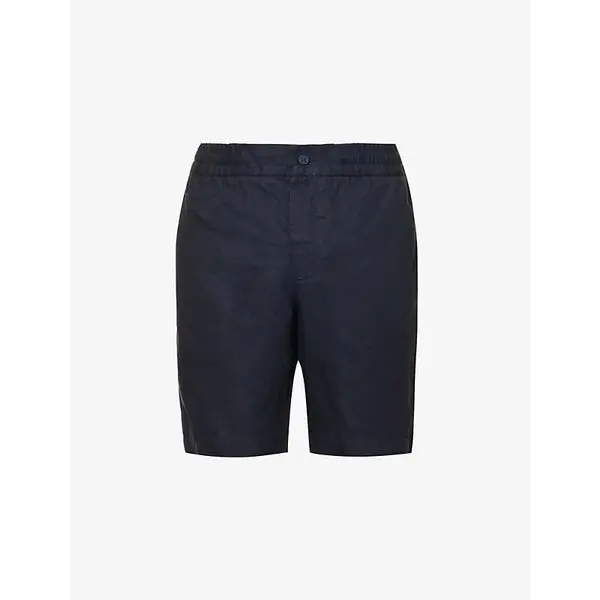 Orlebar Brown Regular-fit Linen Shorts - Night Iris