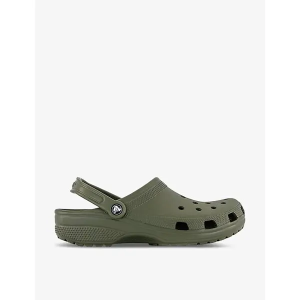 CROCS Classic Logo-embellished Rubber Clogs - Army Green