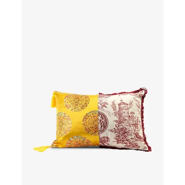 SELETTI Ottavia Hybrid Cotton-blend Cushion 50cm X 35cm - One-color