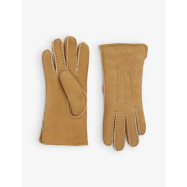 DENTS Nancy Handsewn Sheepskin Leather Gloves - Camel