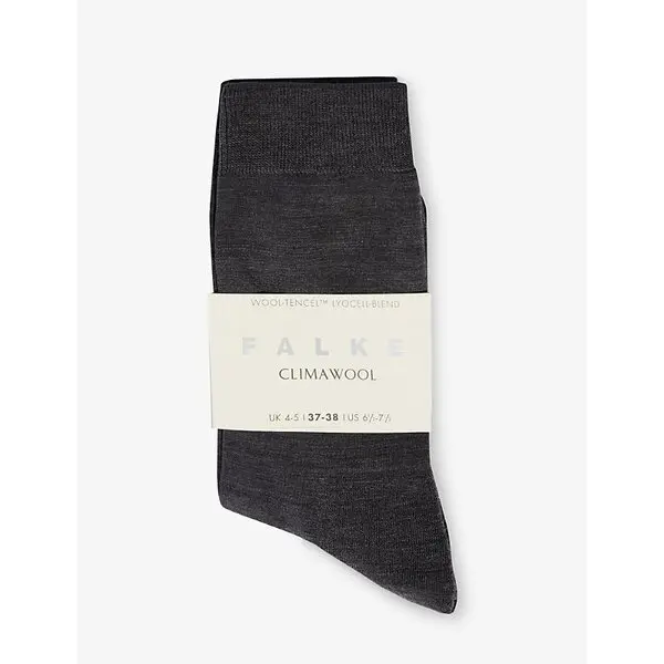 Falke Brushed Mid-calf Knitted Socks - 3117 Anthra. Mel.