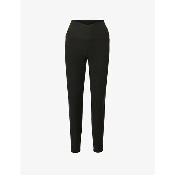 Beyond Yoga Spacedye Slim-leg Stretch-woven Leggings - Darkest Night