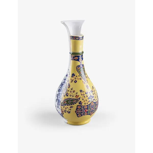 SELETTI Hybrid Chunar Abstract-pattern Bone-china Porcelain Vase - One-color