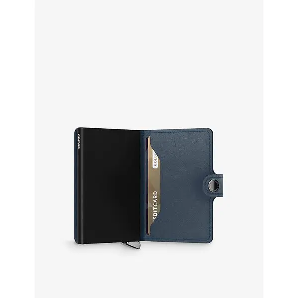 SECRID Miniwallet Leather Wallet - Mel-black