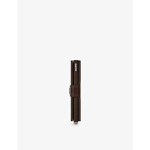 SECRID Vintage Brand-debossed Leather Wallet - Mv-chocolate