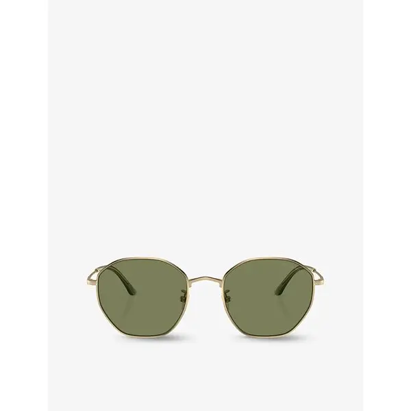 Giorgio Armani Ar6150 Round-frame Sunglasses - Gold