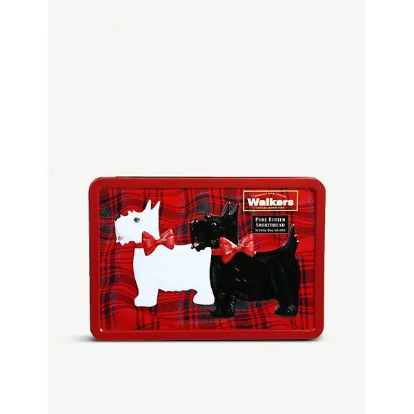 WALKERS Scotty Dog Shortbread Tin 200g