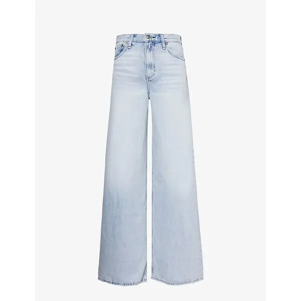 Rag & Bone Wide-leg High-rise Denim-blend Jeans
