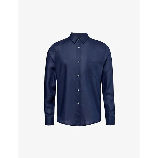Derek Rose Monaco Regular-fit Linen Shirt