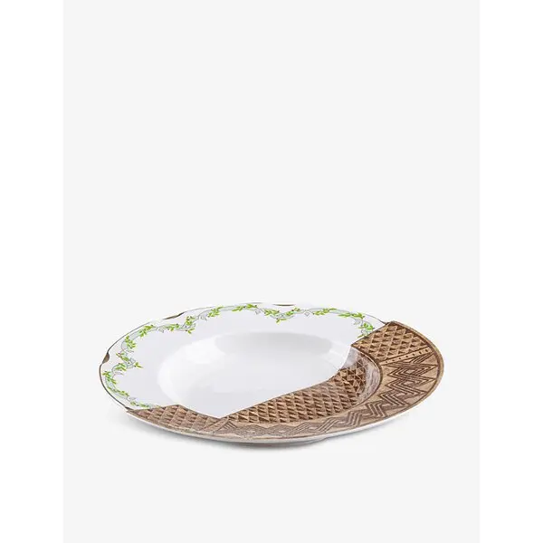SELETTI Hybrid Malao Printed Porcelain Soup Bowl 25.4cm - One-color