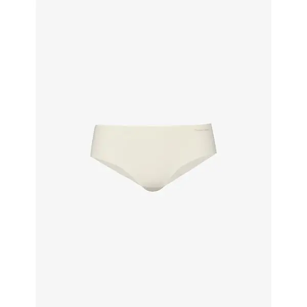 Calvin Klein Invisibles Logo-print Stretch-cotton Briefs