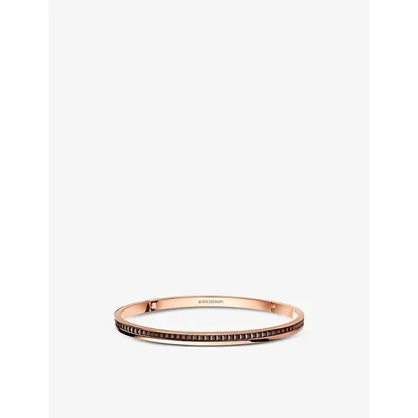 Boucheron Quatre Classique Pvd-coated 18ct Pink-gold Bangle