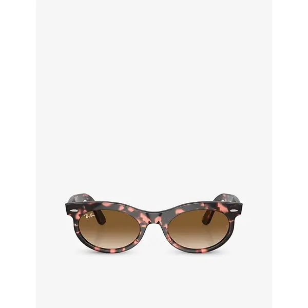 Ray-ban Wayfarer Oval-frame Sunglasses - Multi-coloured
