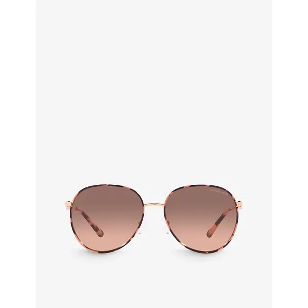 Michael Kors Empire Round-frame Sunglasses - Tan