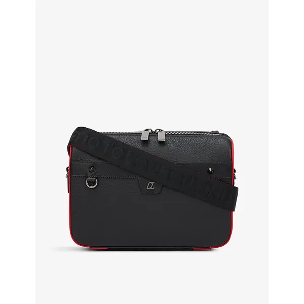 CHRISTIAN LOUBOUTIN Ruisbuddy Leather Cross-body Bag - Black/loubi/black