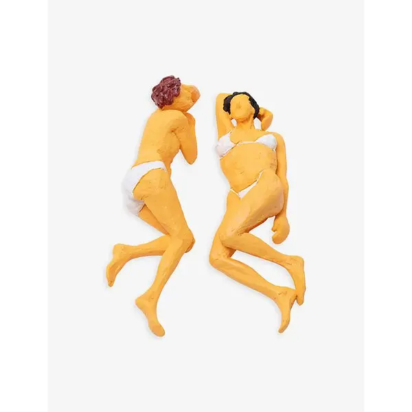 SELETTI Love Is A Verb Maya & Sofia Resin Ornament - One-color