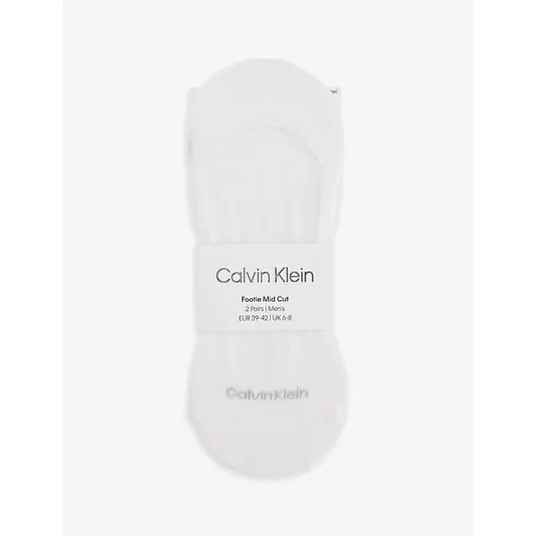 Calvin Klein Print Stretch-cotton Blend Liner Socks