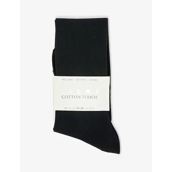 Falke Cotton Touch Ankle Socks - 3000 Black