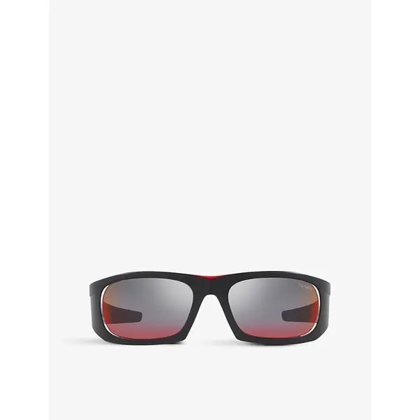 Prada Linea Rossa Ps 02ys Wrap-around Sunglasses