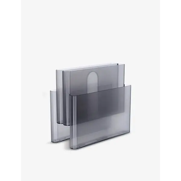 KARTELL Translucent Four-pocket Plastic Magazine Rack 34.5cm