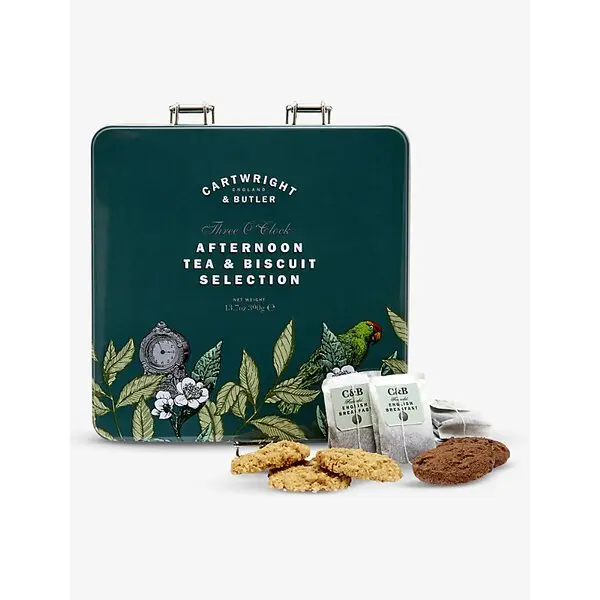 CARTWRIGHT & BUTLER Three O'clock Afternoon Tea And Biscuit Selection 390g