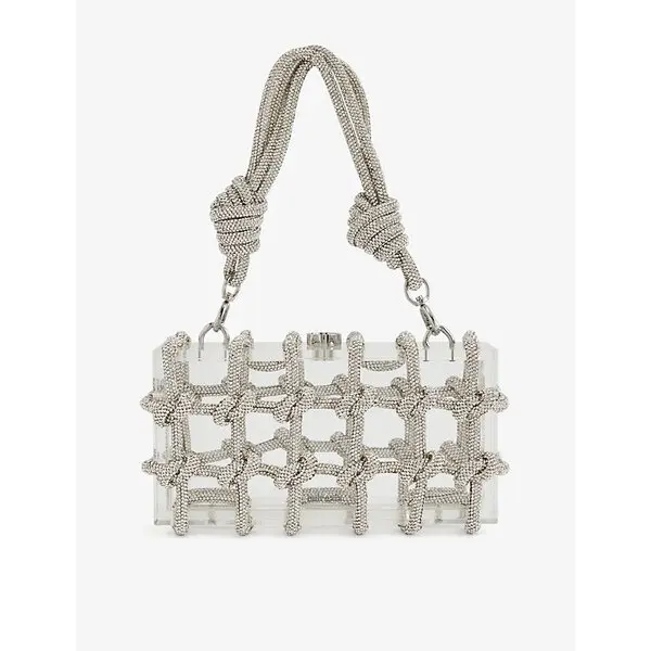Cult Gaia Bess Rhinestone-embellished Acrylic Shoulder Bag