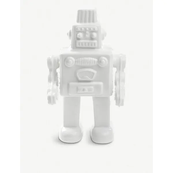 SELETTI Robot Porcelain Ornament 30cm - One-color