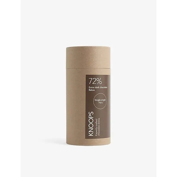 KNOOPS 72% Extra Dark Hot Chocolate Flakes 250g