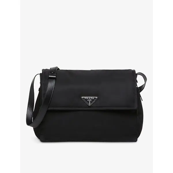 Prada Brand-plaque Small Nylon Shoulder Bag