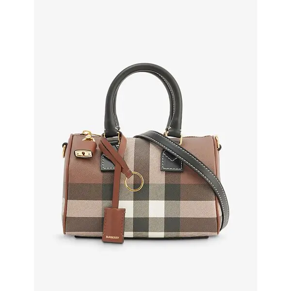 Burberry Check-print Mini Bowling Bag