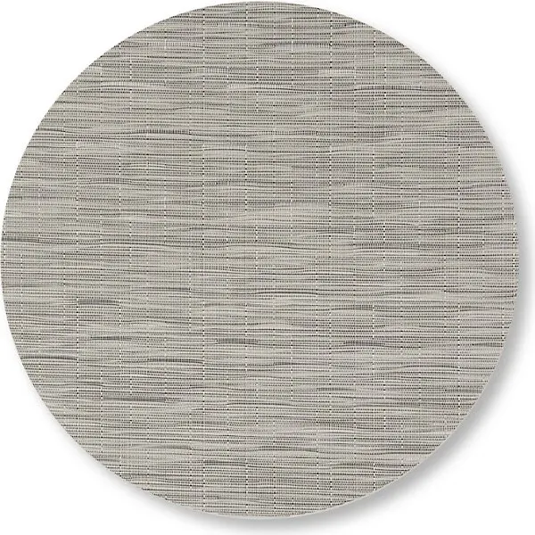 CHILEWICH Bamboo Round Vinyl Placemat 38cm - One-color