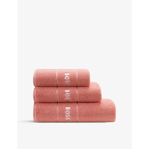 Hugo Boss Plain Egyptian Cotton Towel - Sorbet
