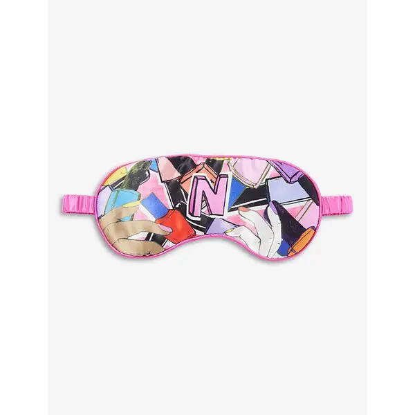 JESSICA RUSSELL FLINT N For Nails Graphic-print Silk Sleep Mask
