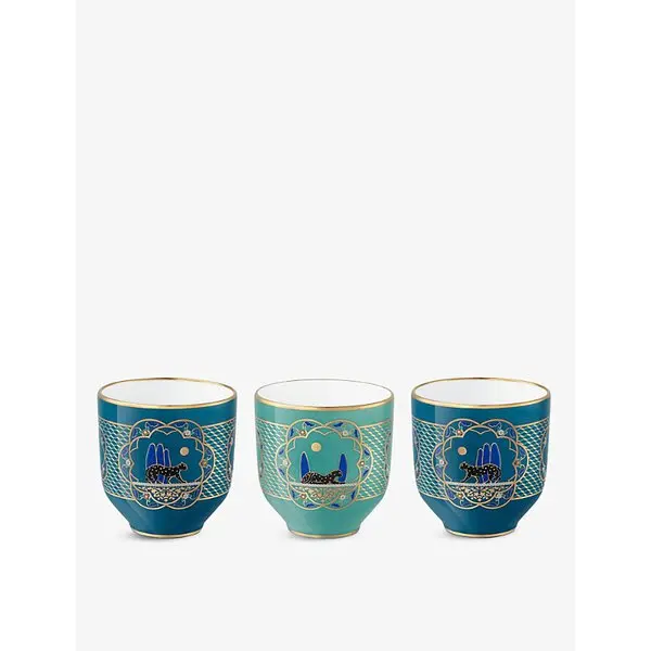 Cartier PanthRe De Porcelain Cups Set Of Three - Multiple | Editorialist