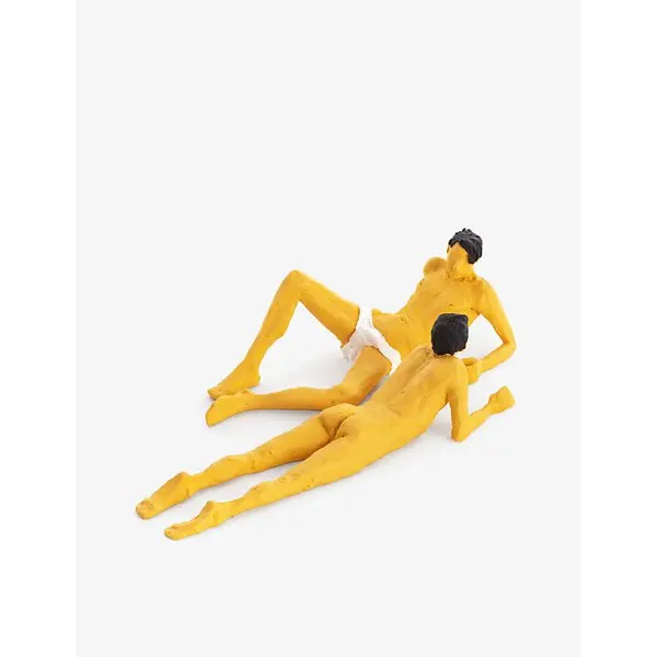 SELETTI Tatiana Brodatch Love Is A Verb Jean And Jean Resin Statuettes Set Of Two - One-color