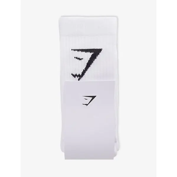 GYMSHARK Branded Pack Of Three Cotton-blend Socks