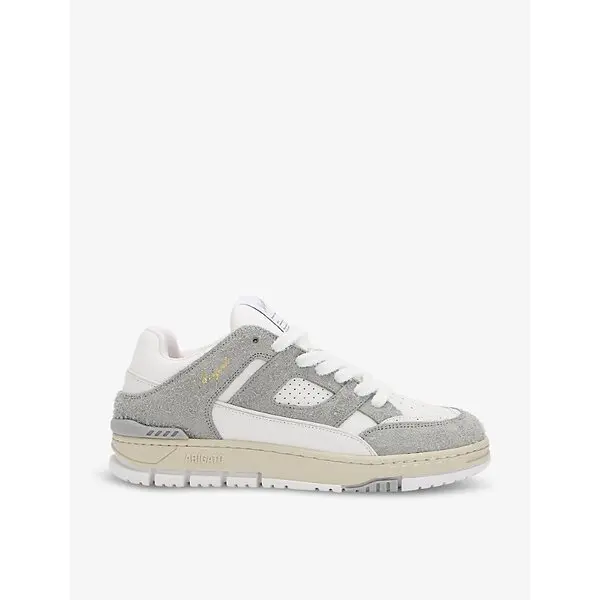 Axel Arigato Area Lo Brushed-suede And Leather Low-top Trainers - White/oth
